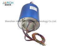 China 2 ~ 72 Conductors blue 140mm through bore electrical slip ring / brush slip ring for sale