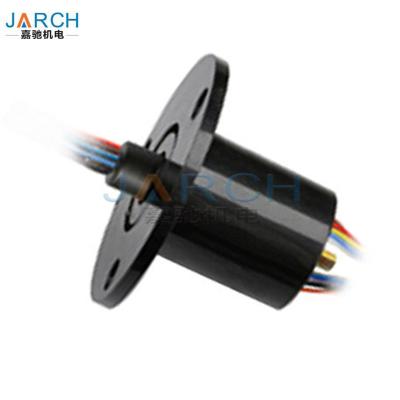 China OD22mm Ethernet Slip Ring 4 Channel 1000Base-T for RJ45 Connector 200RPM for sale