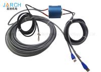 China Ethernet Slip Ring 38mm Through Bore 1000BaseT 500RPM Power Signal Rotary Joint for sale
