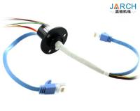 China Miniature Cable Reels Ethernet Slip Ring 1-4 Channel 1000M 60mm Bore Aluminium Alloy for sale