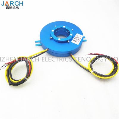 China 18circuits 25mm Thickness through No hole  Flat Slip Ring For Rotary table for sale