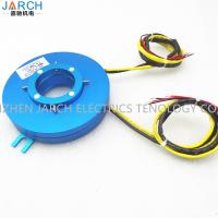 China Through Bore Pan Cake Slip Ring ID 12.7mm 0.5'' Silver Plated Copper Lead Wire for sale