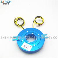 China 250RPM Speed Pancake Slip Ring Thickness 22mm With Through Bore 25.4mm 4 Circuits for sale