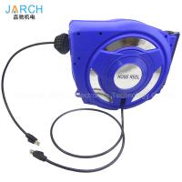 China Retractable Data Network Ethernet Power Cable Reel 10~25m CAT6 With Slip Ring Inside for hdmi cable for sale