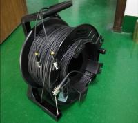 China Fiber Optic Retractable Electric Cable Reel Heavy Duty Single Mode With ODC Connector for sale