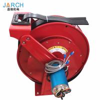 China 32 Amp 3 Phase Retractable Cable Reel 25m with CAT 6 and 2.5mm Power Cables for sale