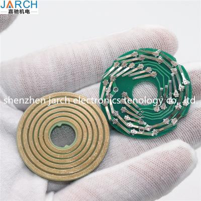 China Separate Pancake Slip Ring 5 Circuits PCB Flat Structure 31mm Hole 5mm Thick for sale