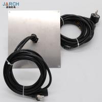 China Flange Mounted EU Plug Through Bore Slip Ring For Connecting Extension Power Cord Cable for sale