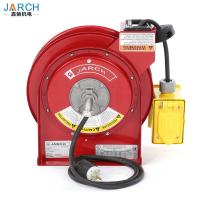 China Electric Spring Driven Cord Reel 45 ft 12/3 SJEOOW Cable GFCI Dual Outlet 125V 15A for sale
