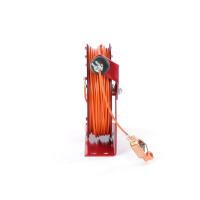 China Industrial Static Grounding Reel 50ft 100ft Spring Retractable Nylon Coated Cable Cord Rewind Drum for sale