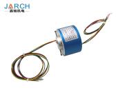China Electric Through Bore Slip Ring 6 Circuits 5A 12mm Hole 35mm OD Signal Rotary Union for sale