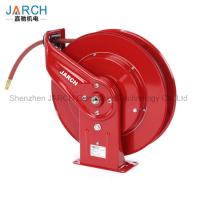 China 50 Feet Retractable Hose Reel Long Life Drive Spring Driven For Air / Water for sale