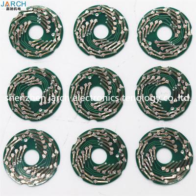 China Gold Plated Pancake Slip Ring 2 Circuits 5A 250mm Lead Length For Solar Tracker for sale