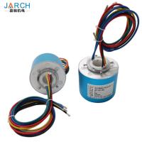 China ROHS 38mm Through Bore Slip Ring Fiber Optic Rotary Joint 250-500RPM for sale