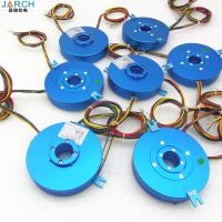 China Electrical Through Bore Pancake Slip Ring 250RPM Speed With Shell Enclosed for sale