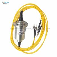 China Low Speed 2 Channel Fiber Optic Slip Ring Single Mode Dual Fiber SC LC FC ST Connector FORJ 150rpm for sale