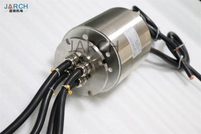 China S304 Stainless Steel Through Bore Slip Ring IP68 4 Channel 120A 60mm ID Underwater 100m for sale