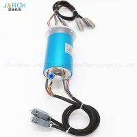 China Electrical Flange Hybrid Slip Ring 220RPM Pneumatic Rotary Joint Aluminium Alloy for sale