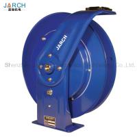 China Metal Retractable Hose Reel Multi Positional Guide Arm Facilitates Ceiling / Wall / Floor Mount hose reels for sale