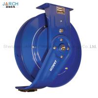 China Metal Retractable Hose Reel Multi Positional Guide Arm Facilitates Ceiling / Wall / Floor Mount hose reels for sale
