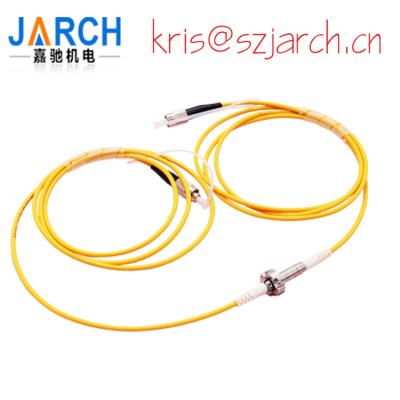 China 1 Channel Fiber Optic Rotary Joint 23dBm Optical Power Handling FORJ Slip Ring 2000rpm for sale