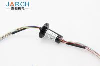 China 12 Circuit 12.4mm Capsule Slip Ring 2A Gold Contact Low Electrical Noise for Electrical Test Equipment for sale
