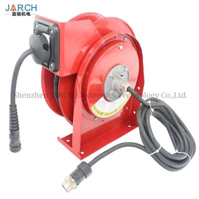 China Industrial Robot Cable Reel Retractable 10m 30m Steel for ABB KUKA YASKAWA Panasonic for sale