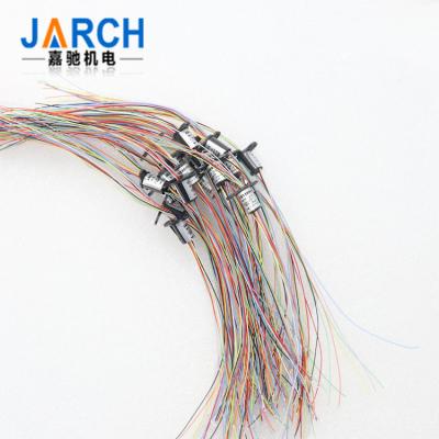 China 12.4mm Capsule Electrical Slip Ring12 Circuit with Flage for Laboratory Equipment for sale