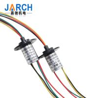 China 12.4mm Miniature 6 Wires Capsule Slip Ring Definition for Electrical Test Equipment for sale
