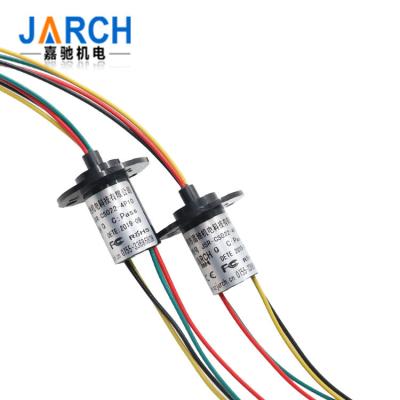 China 18 Circuit 12.4mm Capsule Slip Ring 2A Gold Contact for CCTV Robotics for sale