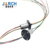 China 12.4mm Miniature 6 Wires Capsule Slip Ring Definition for Electrical Test Equipment for sale