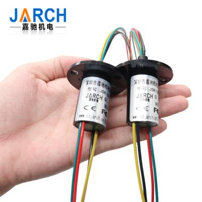 China 4 Circuit 30A Wind Turbine Slip Ring 22mm Diameter Gold Contacts 250RPM for sale
