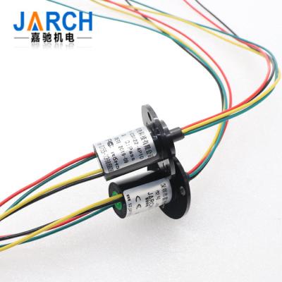 China 36 Circuits Capsule Slip Ring 22mm Diameter 2A Gold Contacts Low Electrical Noise for sale
