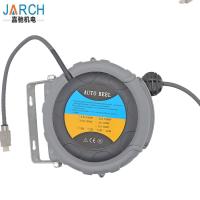 China 4m HDMI 2.0 Spring Reel Retractable Cable Cord Reel ABS Adjustable Stop for sale