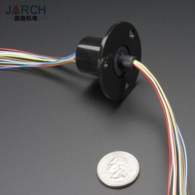 China Gold Contact Capsule Slip Ring 25mm 6 Circuits 2A 240VAC Rotary Connector for sale
