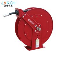China JARCH Medium Pressure Oil Hose Reel 1250 PSI 3/4 in Dual Pedestal Spring Retractable 50 ft for sale