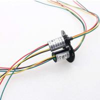 China Mini Capsule Slip Ring 22mm OD 18 Circuits 2A Gold-Gold Contacts No Flange for sale