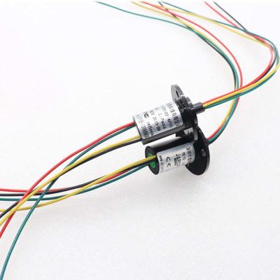 China Mini Capsule Slip Ring 22mm OD 18 Circuits 2A Gold-Gold Contacts No Flange for sale