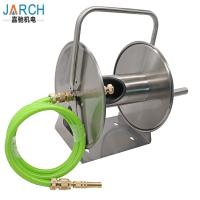 China Heavy Duty Stainless Steel Retractable Hose Reel 100m Wall Mounted Garden Watering for sale