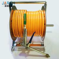 China Stainless Steel Wall Mounted Water Hose Reel 200ft 5/8in Heavy Duty Garden Hose Reel for sale