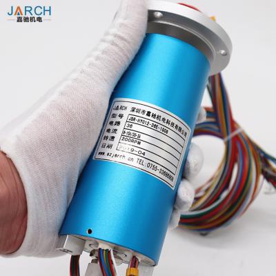 China Electrical Rotary Joint Hybrid 300RPM Pneumatic Slip Ring 56mm 6mm Bore 2-10 Circuits for sale