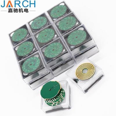 China 22# Silver Plated Copper Ultra Thin PCB Pancake Slip Ring 2-10 Circuits 240VAC for sale