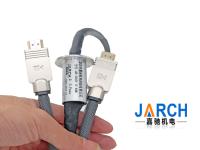 China Compact HD-SDI Power Slip Ring 8 Circuits 250RPM 210VDC Small Size Electrical Rotary Joint for sale