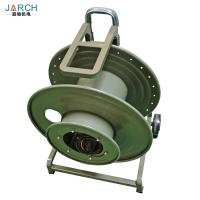 China Tactical Fiber Optic Cable Reel 500m Rotary Joints Outdoor Working Drum for Industry for sale