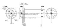 China 2000RPM 300mm Lead SMA Connector Rotary Slip Ring for sale