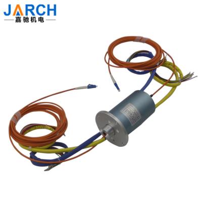 China Stainless Steel Fiber Optic Electric Slip Ring 150RPM 10N 1310nm 6 Circuits for sale