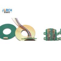 China Cylindrical 360 Degree 250RPM 14mm Pancake Slip Ring for sale