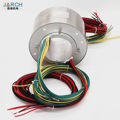 China 4 Circuits 80A 110mm IP68 Through Hole Slip Ring SS304 SS316 for sale