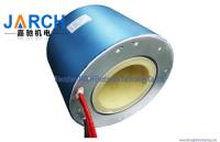 China 2 ~ 72 Conductors blue 140mm through bore electrical slip ring / brush slip ring for sale
