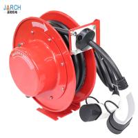 China Auto Rewind Extension Cable Reel Spring Drive 35ft 16 AWG for Electric Flat Car Crane Forklift for sale